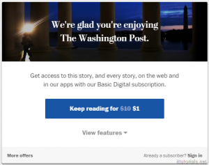 washington post pay my bill