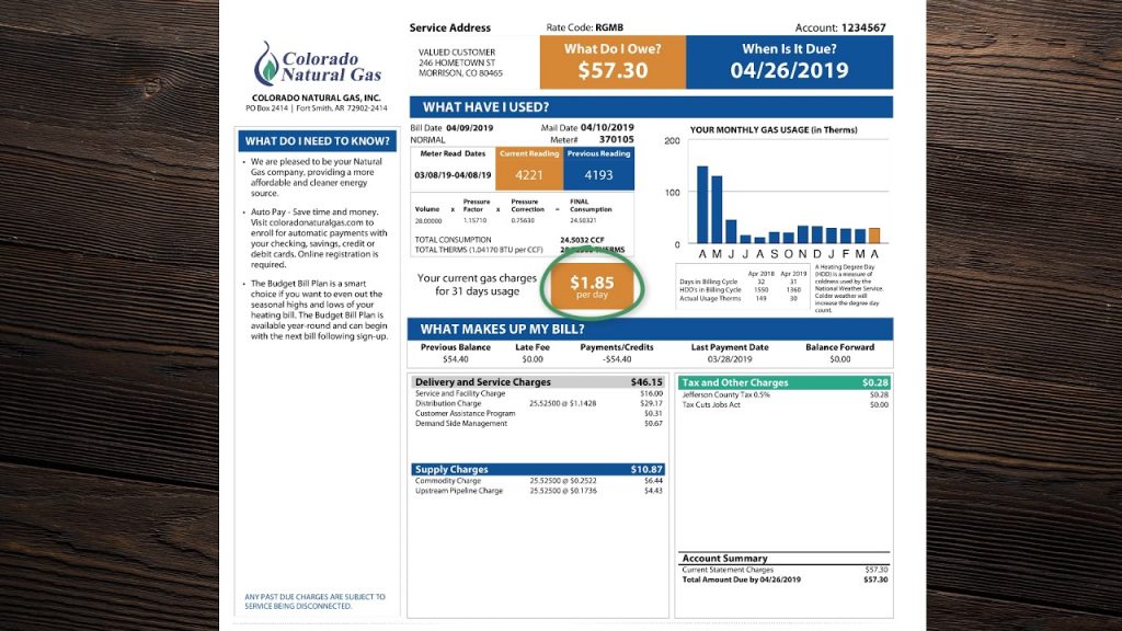 Simplifying Your Colorado Natural Gas Bill Payments